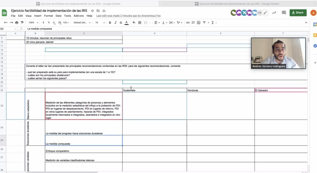 UNHCR-CENTROESTAD Workshop: SICA countries work on IRIS implementation ...