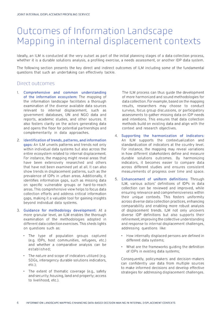 Information Landscape Mapping: A Technical Brief Based on JIPS’ Country ...