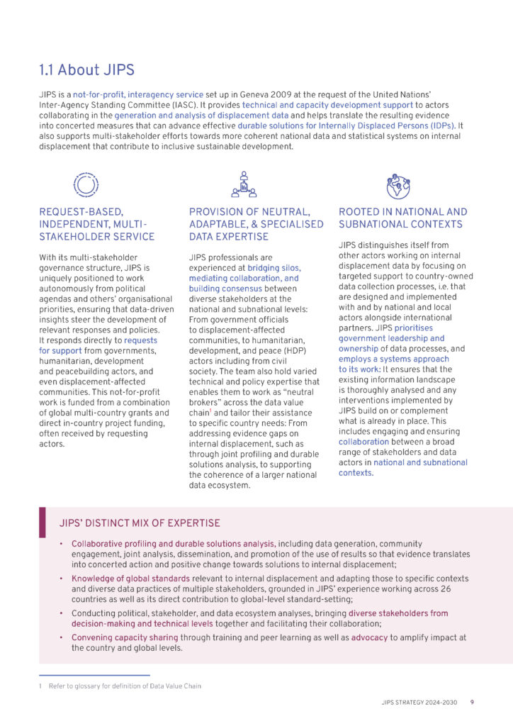 JIPS Strategy 2024-2030: Durable Solutions to Internal Displacement ...